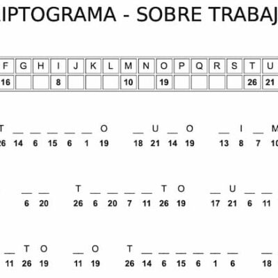 Criptograma para imprimir - Es un auténtico reto